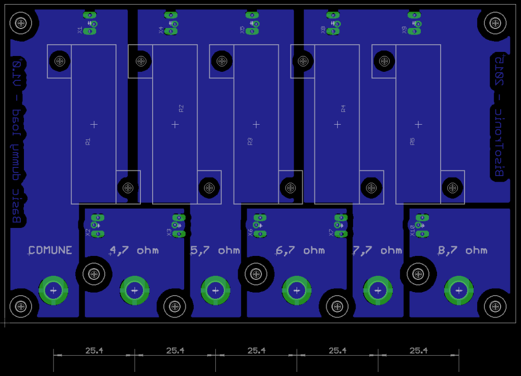 Dummy load - PCB Layout - Bisotronic